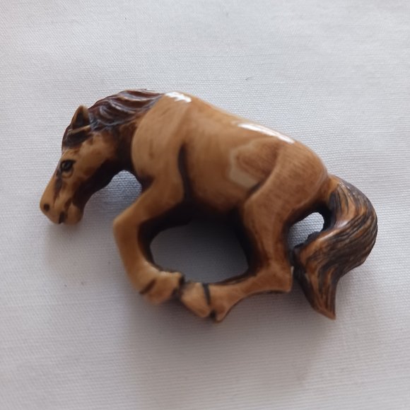 Art | Vintage Japanese Carved Netsuke Mythical Horse Pony Artist Signed ...